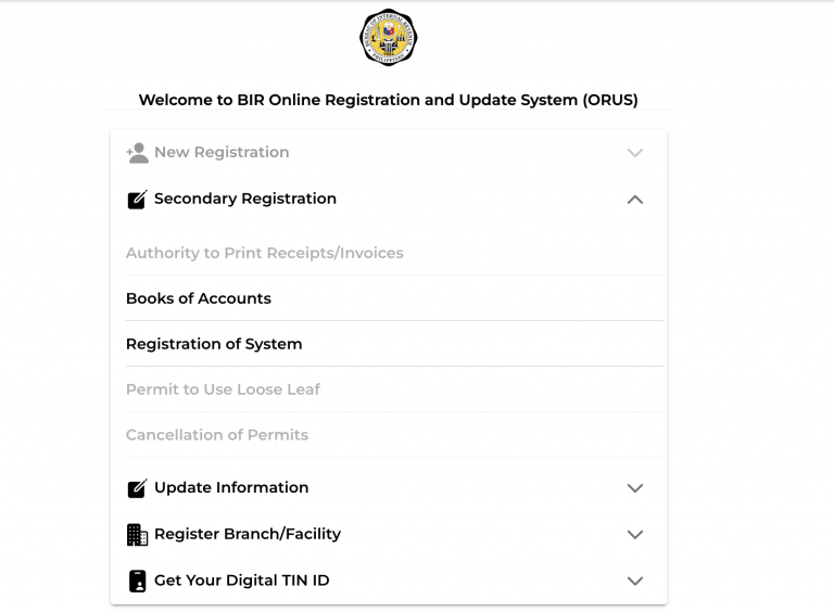 How to Register at ORUS.BIR.GOV.PH: A Step-by-Step Guide | Taxumo ...