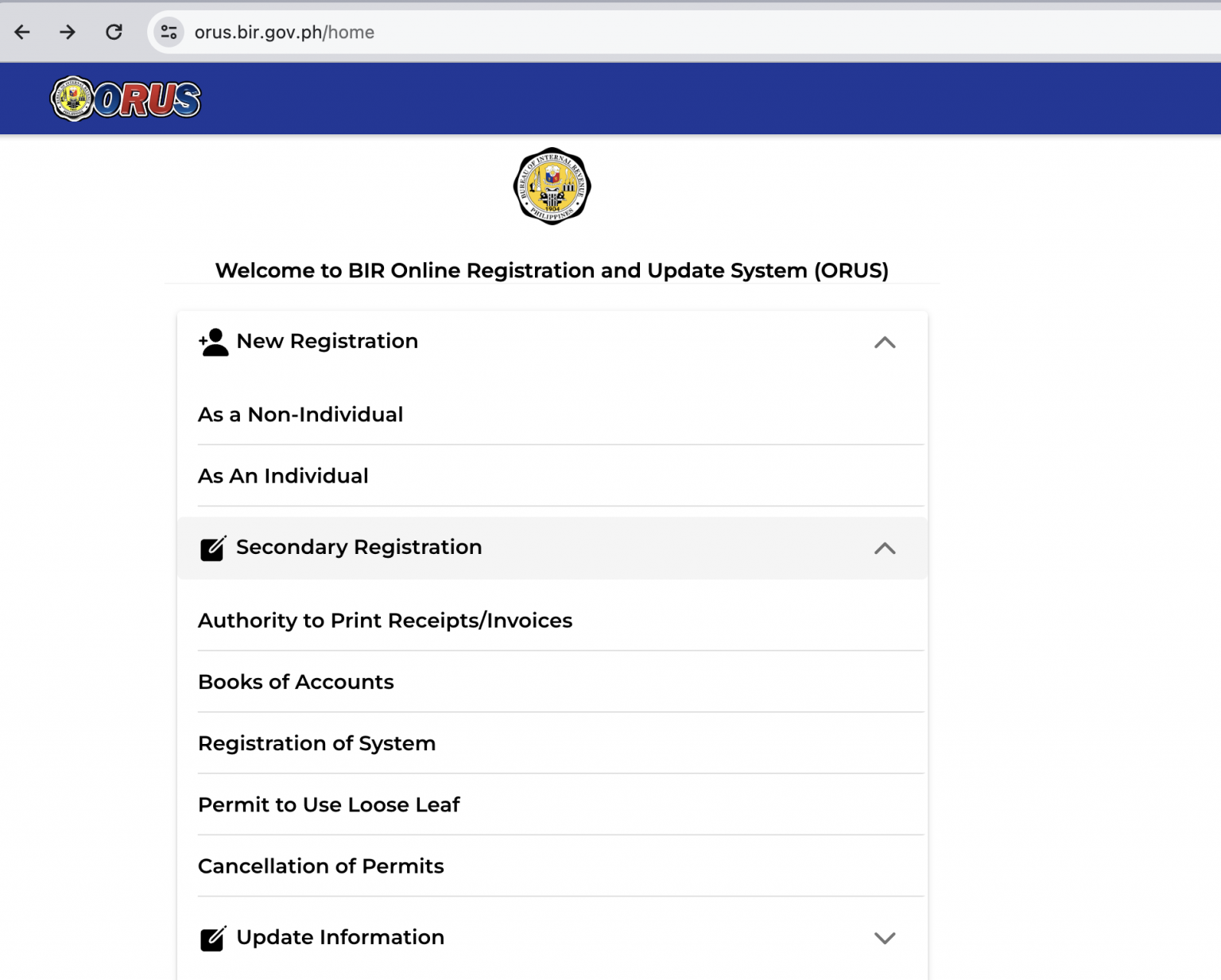 A Closer Look at ORUS BIR Gov PH | Tax Compliance in PH