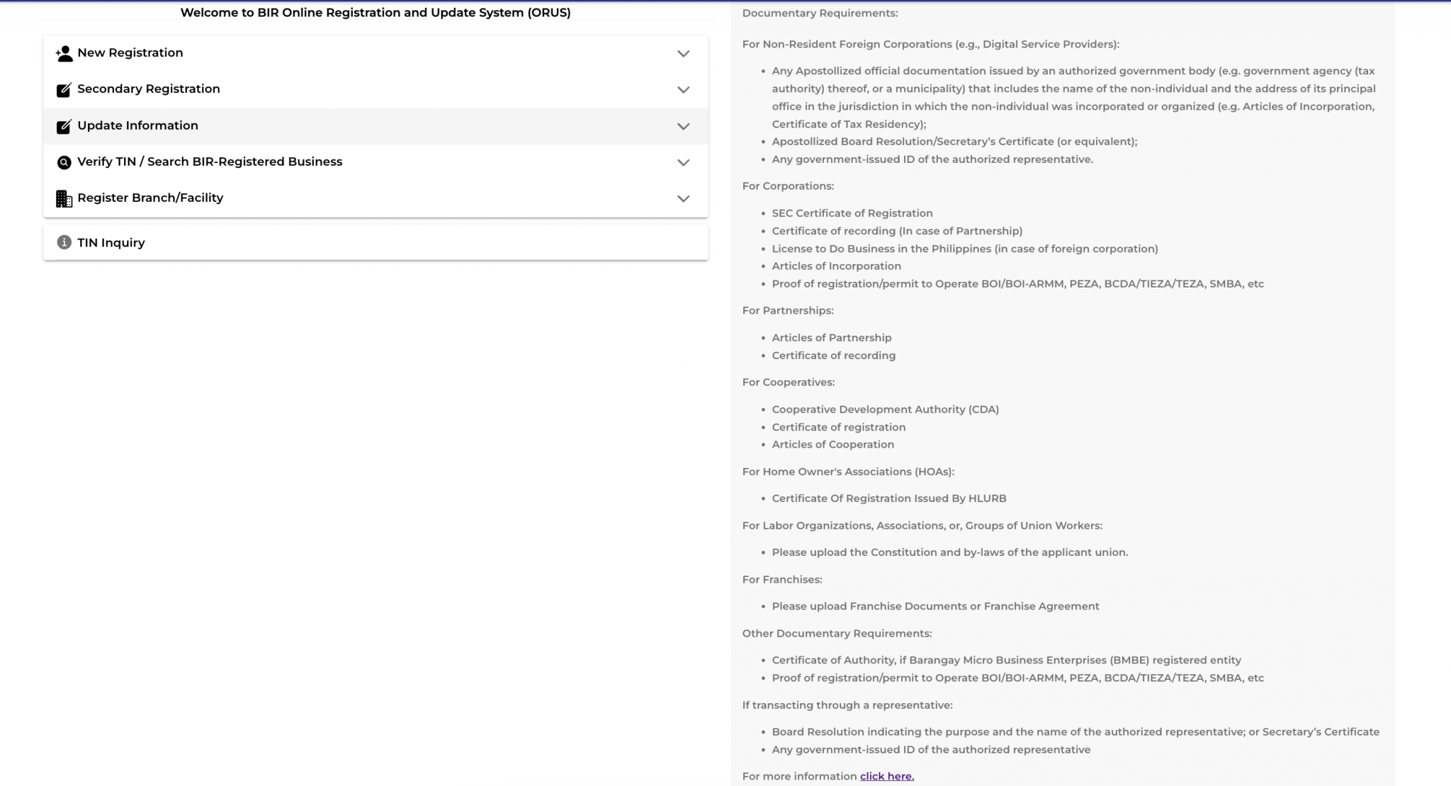 How to Register at ORUS.BIR.GOV.PH: A Step-by-Step Guide | Taxumo ...