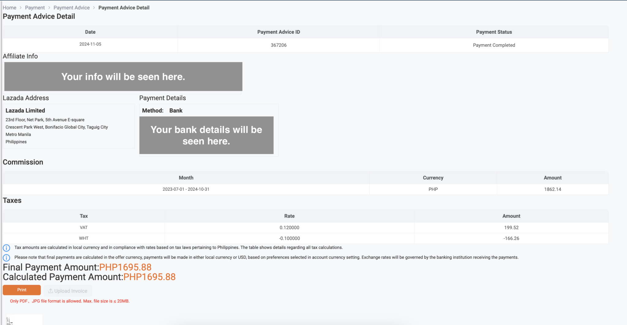 How to Receive your Payouts and Issue Invoices as Lazada Affiliates