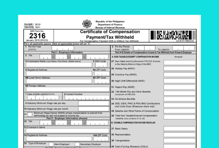 Understanding BIR Form 2316: A Guide to Employee Compliance